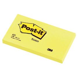 Post-It 655 viestilappu keltainen 76x127mm 100kpl | Pamark