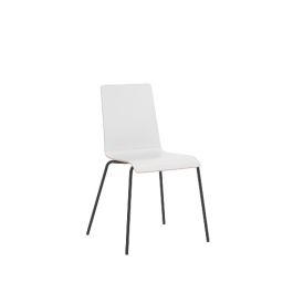 Cafe VII tuoli musta runko / valkoinen laminaatti | Pamark